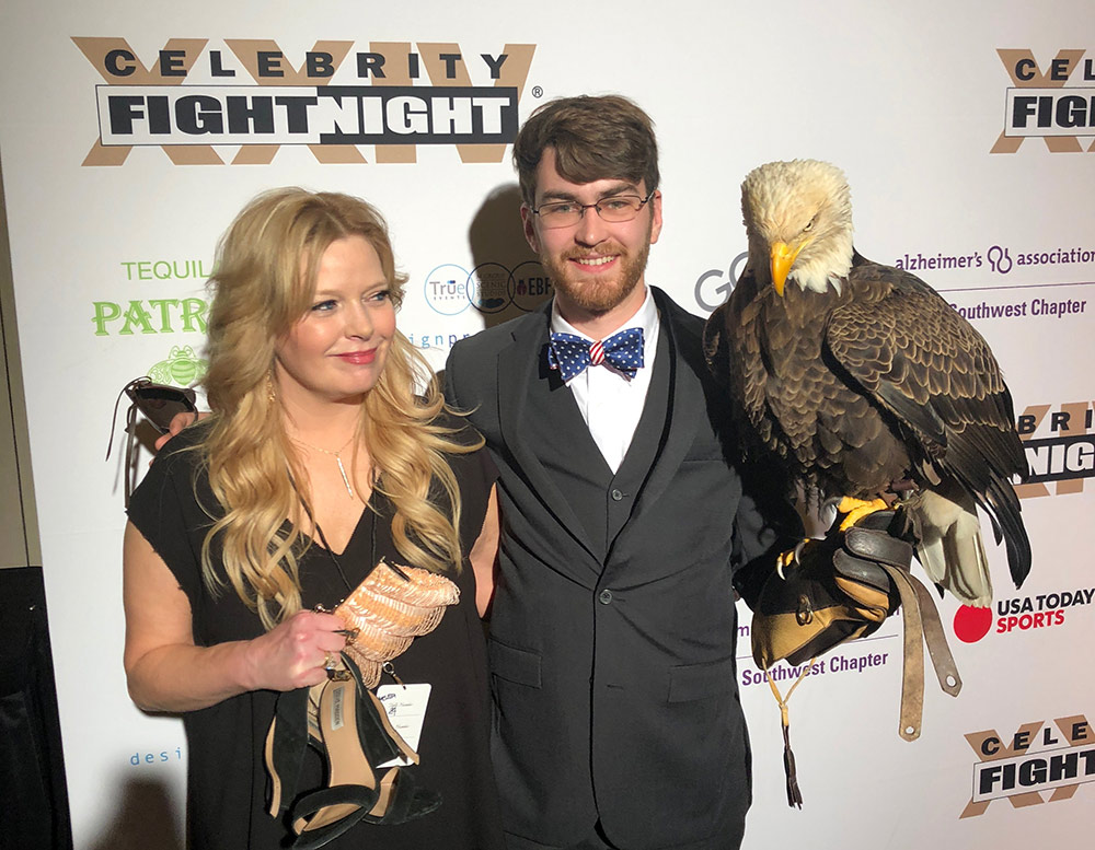 Julia Cecere & Challenger Shine at 2018 Celebrity Fight Night ...