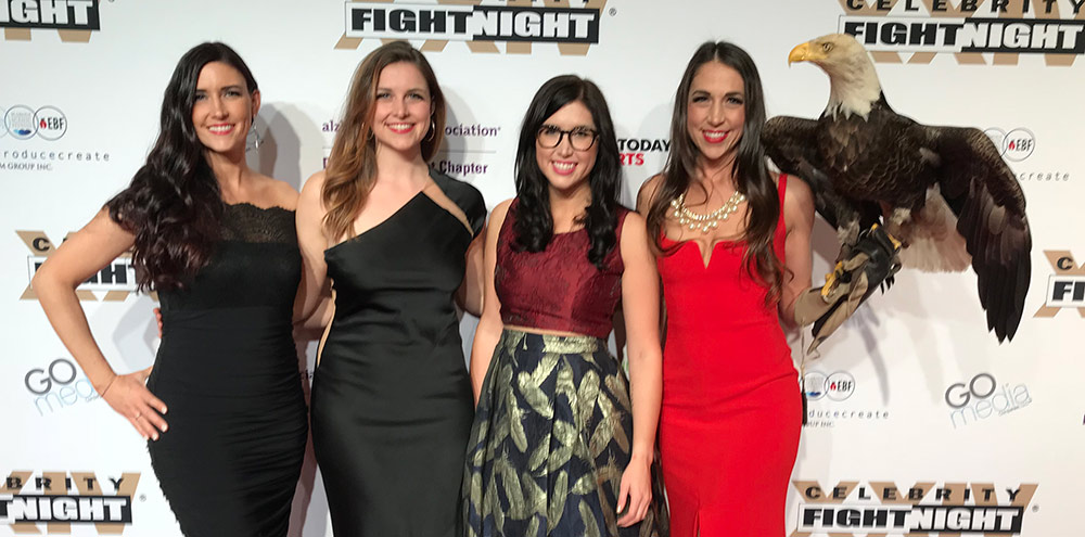 Julia Cecere & Challenger Shine at 2018 Celebrity Fight Night ...